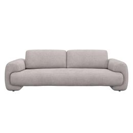 FLEXLUX 3-Sitzer &raquo;Molino Designsofa, Polstersofa, Einzelsofa, Couch&laquo; Kaltschaum & Stahl-Wellen f&uuml;r erstklassigen Sitzkomfort, F&uuml;sse Schwarz beige 100%