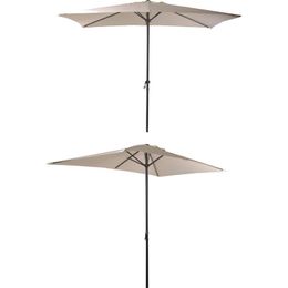 Garden Pleasure Sonnenschirm Sonnenschirm, 250 &times;145 cm beige Bezug: 100% Polyester