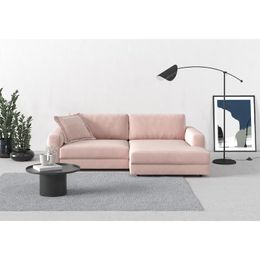 Trendmanufaktur Ecksofa &raquo;Bourbon Mega_Ecke mit tollem Sitzkomfort, Breite 250cm, L-Form&laquo; mit extra hohem Sitzkomfort, auch in Cord erh&auml;ltlich lila 92%
