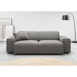 Home Affaire 2,5-Sitzer &raquo;Glimminge auch in Breitcord, Feincord + Easy care-Bezug&laquo; besondere Kedern&auml;hte, Zierkissen grau 100% Polyester
