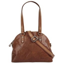 SPIKES & SPARROW Spikes & Sparrow Damen Shopper echt Leder braun