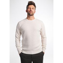 Eterna Herren Strickpullover wei&szlig; XL