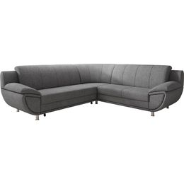 Trendmanufaktur Ecksofa &raquo;Rondo II, zeitlos & elegant, bequeme Armlehnen, L-Form&laquo; wahlweise mit Federkern, wahlweise mit Bettfunktion, B/T 267/247cm 