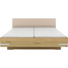 Musterring Holzbett &raquo;Savona, Bettgestell, Bettrahmen, teilmassiv Bianco-Eiche&laquo; Belastbarkeit 220 Kg, 4-fache Liegeh&ouml;henverstellung, MADE IN GERMANY, Kopfteil 