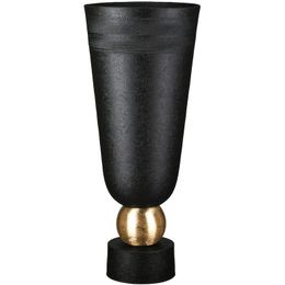 Casablanca by Gilde Tischvase &raquo;Vase konisch Nama schwarz&laquo; schwarz Aluminium