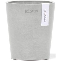Ecopots Blumentopf &raquo;Morinda Orchidee 11 Wei&szlig;grau&laquo; f&uuml;r den Innenbereich wei&szlig; Kunststoff