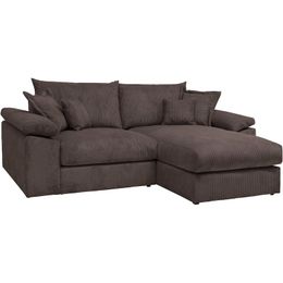 Home Affaire Ecksofa &raquo;Soft&Cosy XL L-Form, B: 246 cm - OTTO. Verl&auml;ssliche Qualit&auml;t.&laquo; Mega-Sofa, Cord oder Chenille-Struktur, mit Federkern & 4 