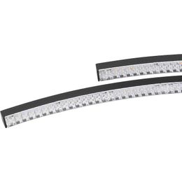 Eglo Deckenleuchte &raquo;LEJIAS&laquo; LED-Modul 1 Stk. Warmwei&szlig; Deckenleuchte in schwarz aus Stahl - 21,5W - Warmwei&szlig; schwarz