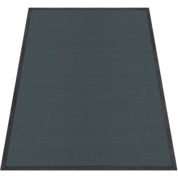Paco Home Teppich &raquo;Tatami 475&laquo; rechteckig 24 mm H&ouml;he Kurzflor, Uni-Farben, mit Memory Foam, waschbar schwarz Polyester