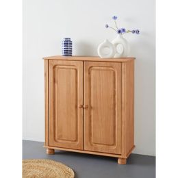 Home Affaire Highboard &raquo;Mette&laquo; Kommode mit 2 Einlegeb&ouml;den, Breite 85cm, Tiefe 34 cm, H&ouml;he 95 cm braun