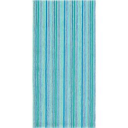 Egeria Badetuch &raquo;Combi Stripes&laquo; mit feinen Streifen, 100% Baumwolle blau Walkfrottee, Obermaterial: 100% Baumwolle