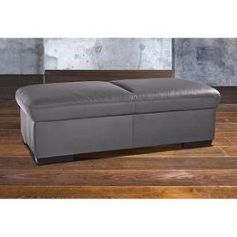 exxpo - sofa fashion Hocker &raquo;Salerno Bankhocker, bequem und komfortabel&laquo; grau Hybrid Lederfaserstoff (Grundgewebe 41% Lederfaser, 39% Polyester, 20% 
