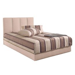 Westfalia Schlafkomfort Polsterbett mit Bettkasten beige Bezug Bett: Microfaser (100% Polyester);Bonnell-Federkernmatratze: 51% Polypropylen, 39% Polyester und 10% Baumwolle;