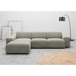 Home Affaire Ecksofa &raquo;Glimminge auch in Breitcord, Feincord, Boucl&eacute; + Easy care-Bezug&laquo; L-Form, Breite 294, Zierkissen grau 12% Polyaxryl, 88% 