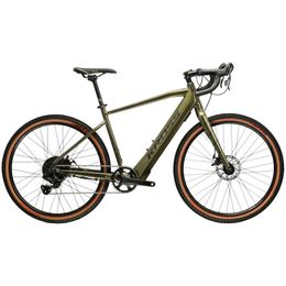 Kross Herren &raquo;E-Gravel Bike Esker Hybrid 2.0 28" khaki&laquo; 11 Gang microSHIFT Advent X M6205 Schaltwerk Kettenschaltung Heckmotor 250 W Pedelec, 