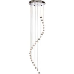 Searchlight H&auml;ngeleuchte &raquo;Hallway 5Lt Multi-Drop Pendant- Chrome Metal & Clear Crystal&laquo; GU10 1 Stk.
