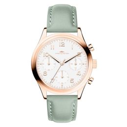 Fynch-Hatton Damen Fynch-Hatton Chronograph Quarzuhr, Armbanduhr, Damenuhr, Lederarmband, analog, Stoppfunktion