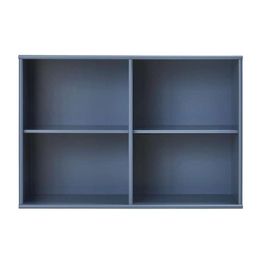 Sideboard &raquo;Mistral, Hochwertig H&auml;ngeregal, B&uuml;cherregal, Wandregal&laquo; Verstellbar Einlegeb&ouml;den, B:89 cm, T:32,5 cm blau Spanplatte