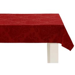 Dreams Tischdecke &raquo;Ornament&laquo; Jacquard, Uni Farben, eckig, 130x170 cm oder 150x250 cm rot Baumwolle, Polyester