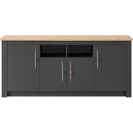 OTTO home Sp&uuml;lenschrank &raquo;KS-Westminster&laquo; im romantischen Landhausstil, Breite 204 cm, exclusiv by Otto grau