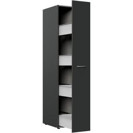 wimex Apothekerschrank &raquo;Multiraumkonzept, 30/54/185cm (B/T/H), Made in Germany&laquo; Schranksystem MRK, ger&auml;umiger Hochschrank mit 4 Schubladen grau Spanplatte
