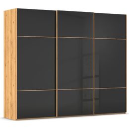 Rauch Schwebet&uuml;renschrank &raquo;Kleiderschrank Schrank Garderobe Schlafzimmerschrank SCALE-TRIO&laquo; edle dreigeteilte Front mit 2 Zierleisten Glasfront MADE 