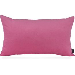 HOCK Dekokissen &raquo;Versatil&laquo; Sofakissen inkl. F&uuml;llung, 50x30cm, einfarbig, pink, Samt, Dekokissen pink Baumwolle, Polyester