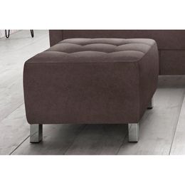 Sit & More sit&more Hocker &raquo;Pablo&laquo; braun Luxus-Microfaser (90% Polyester; 10% Polyamid);Luxus-Microfaser ALTARA NUBUCK (100% Polyester);Kunstleder SOFTLUX