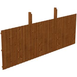 Skan Holz Carport-R&uuml;ckwand aus Deckeschalung 20x120mm braun Holzwerkstoff