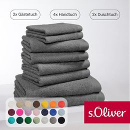 s.Oliver Handtuch Set &raquo;s.Oliver, Premium Qualit&auml;t, 600 gr/m&sup2;&laquo; Set 8 Stk. Walkfrottier 2 G&auml;stet&uuml;cher 30x50, 4 Handt&uuml;cher 50x100, 2 Duscht&uuml;cher 70x140 