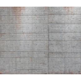 Komar Vliestapete &raquo;Digitaldruck Vlies - Concrete Blocks - Gr&ouml;&szlig;e 300 x 250 cm&laquo; bedruckt glatt Wohnzimmer, Schlafzimmer bunt Vlies