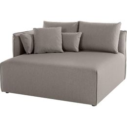 OTTO home Ottomane &raquo;N&ouml;re&laquo; kurzes Lounge-Modul - zum Zusammenstellen, Breite 138 cm, Tiefe 128 cm grau 100% Polypropylene
