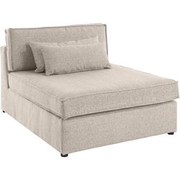 OTTO home Sofa-Mittelelement &raquo;Enid&laquo; Teil eines Modulsofas, fester Sitzkomfort, auch in Breitcord beige Baumwollmix (60% Baumwolle/40% Leinen);Struktur