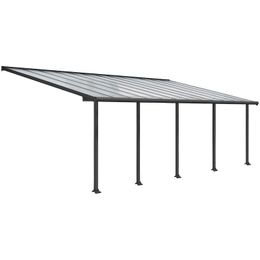 Terrassendach &raquo;Olympia 3x7.3&laquo; BxT: 739x295 cm grau Aluminium, Polycarbonat (PC)