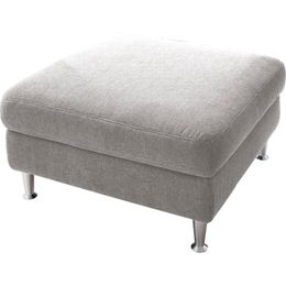 Home Affaire Hocker &raquo;Turin&laquo; passend zur Serie &raquo;Turin&laquo;, auch in Leder und Easy care-Bezug grau Struktur: (100% Polyester);Leder;Struktur weich (16% 