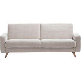 exxpo - sofa fashion 3-Sitzer &raquo;Samso, elegant und bequem, aktueller Cord Bezug, Kippcouch&laquo; hochwertige Verarbeitung, Schlafsofa inkl. Bettfunktion und