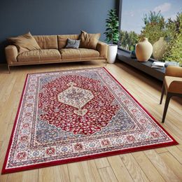 Hanse Home Teppich &raquo;Mochi&laquo; rechteckig 8 mm H&ouml;he L&auml;ufer, Orientalisch, Kurzflor, Wohnzimmer, Schlafzimmer, Esszimmer rot Jute, Polyester, Polypropylen 