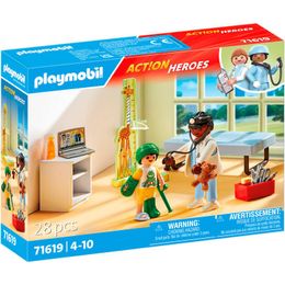 Playmobil Konstruktions-Spielset &raquo;Kinderarzt mit Teddyb&auml;r (71619), Action Heroes&laquo; Made in Europe bunt Konstruktions-Spielset