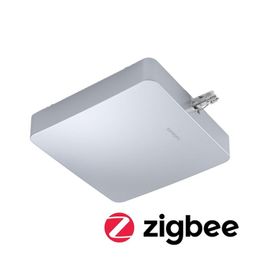 Paulmann Schienensystem-Einspeiser &raquo;URail Einspeisung Smart Home Mitte 227x196mm max. 300W&laquo; 1 Stk. tlg. Zigbee 3.0 grau Kunststoff