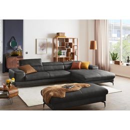 W.Schillig Ecksofa &raquo;piedroo, Designsofa mit tollem Sitzkomfort, bequem und elegant, L-Form&laquo; Kopfteilverstellung, wahlweise mit Sitztiefenverstellung, 