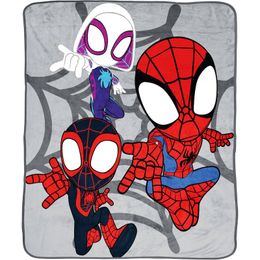 MARVEL Kinderdecke &raquo; Spidey 130 x 150 cm&laquo; mit Miles Morales & Ghost ESider Gwen Polyester