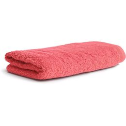 M&ouml;ve Badetuch &raquo;Superwuschel&laquo; Badetuch mit Bord&uuml;re, 100% Premium Cotton Baumwolle, einfarbig, weich rot Walkfrottee, Baumwolle