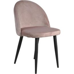 Sit Polsterstuhl &raquo;&Chairs&laquo; (Set) 2 Stk.mit weichem Samtvelours rosa