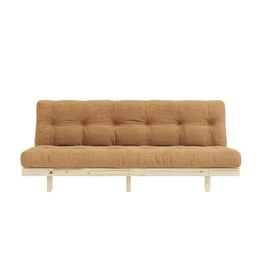 Karup Design Schlafsofa &raquo;Lean 200 Schlafsofa, G&auml;stebett, Sofa mit Futonmatratze&laquo; Inkl. Futonmatratze, Liegefl&auml;che 130x200 cm, FSC zertifizierte Kiefer braun Bezug: