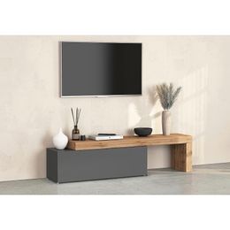 OTTO home Lowboard &raquo;Chronos TV-Board, T-Schrank&laquo; Breite verstellbar von 180 bis 290 cm, 1 Stk. tlg. Breite 240 cm TV-Board,Lowboard,1 Klappe und ein L