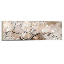 Reinders Wandbild &raquo;Baum mit Bl&uuml;te&laquo; Wohnzimmer - Beige - MDF - Blumen und Pflanzen - 156x52 cm beige