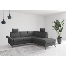 Home Affaire Ecksofa &raquo;Rochelle&laquo; wahlweise mit Bettfunktion, Bettkasten und Armteilverstellung grau 95% Polyester 5% Polyamid