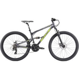 Bikestar Mountainbike 21 Gang Shimano RD-TY300 Schaltwerk Kettenschaltung f&uuml;r Damen und Herren, Kettenschaltung schwarz Mountainbike