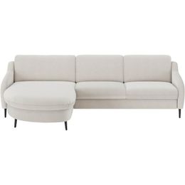 Sit & More sit&more Ecksofa &raquo;Soul L-Form&laquo; wahlweise mit Bettfunktion wei&szlig; 100% Polyester
