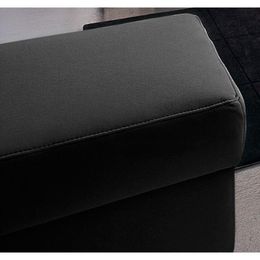 DOMO collection Hocker &raquo;Alisson&laquo; schwarz Microfaser aus 100% Polyester;Softlux , das pflegeleichte Kunstleder aus 80% PVC, 18% Polyester und 2% 